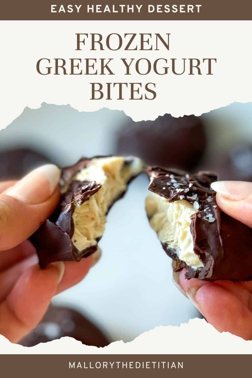 Easy Frozen Greek Yogurt Bites (Chocolate PB Flavor) - Mallory the ...