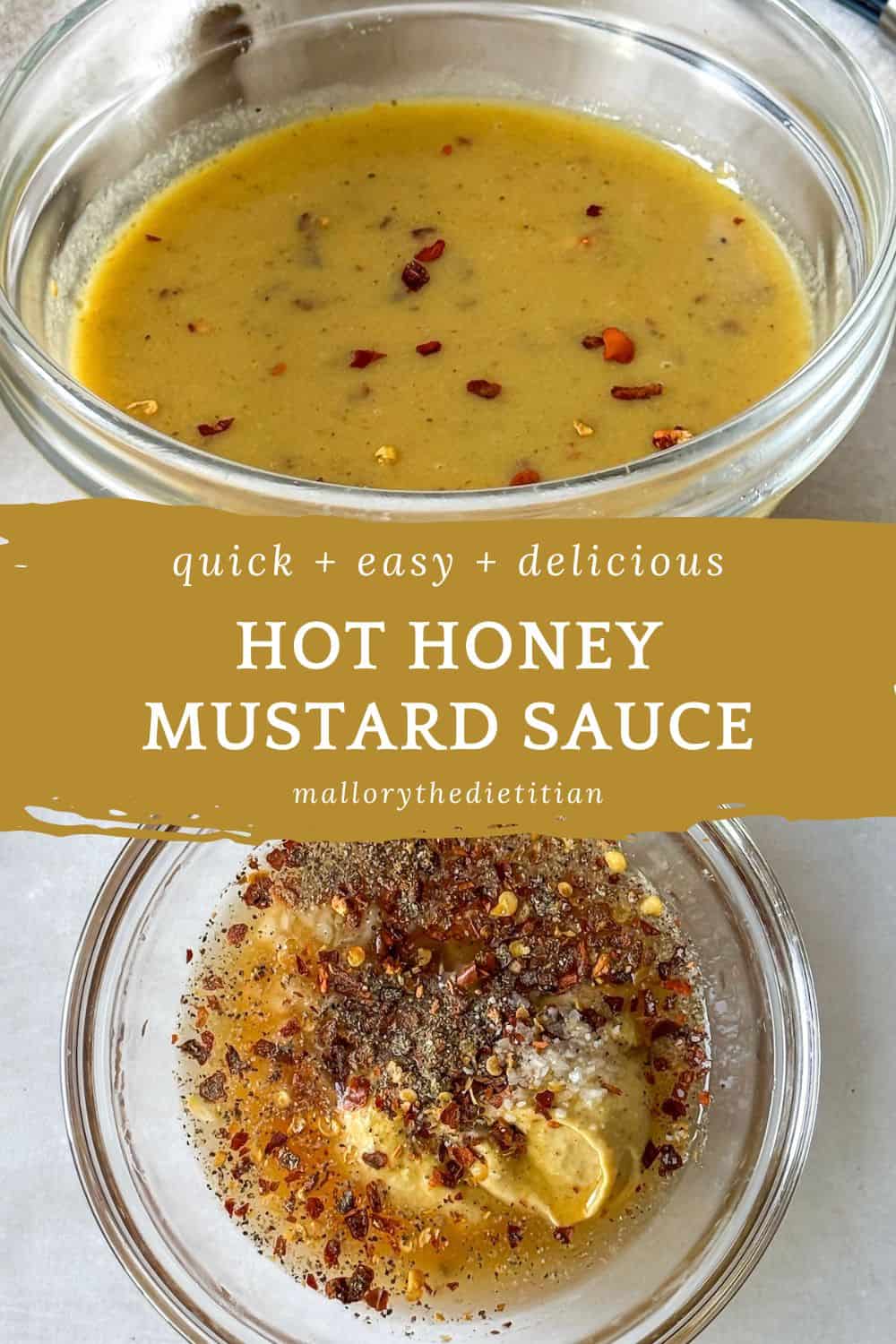Easy Hot Honey Mustard Sauce (Spicy Dressing Recipe) - Mallory the ...