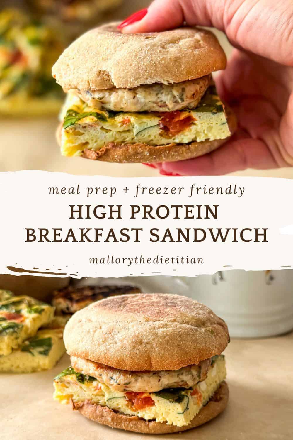 High Protein Breakfast Sandwiches (Meal Prep Recipe) - Mallory the ...